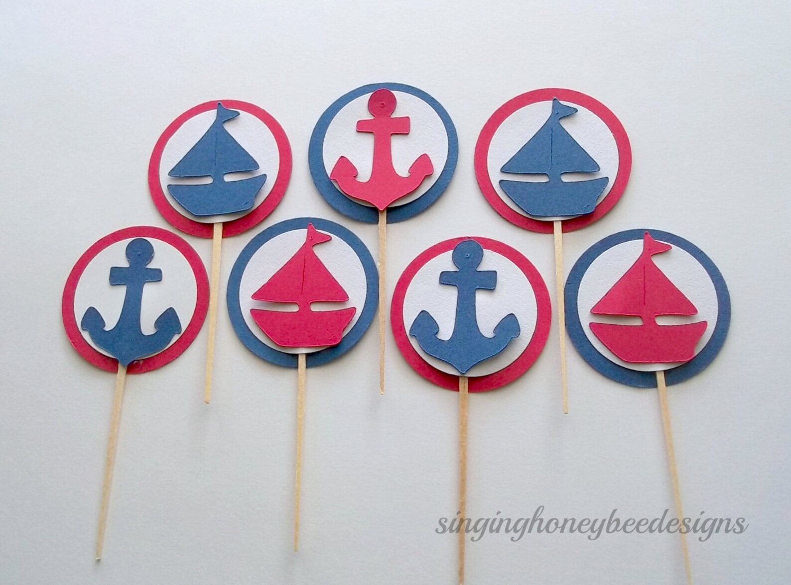 Nautical cake toppers Nautical baby shower Nautical | Etsy