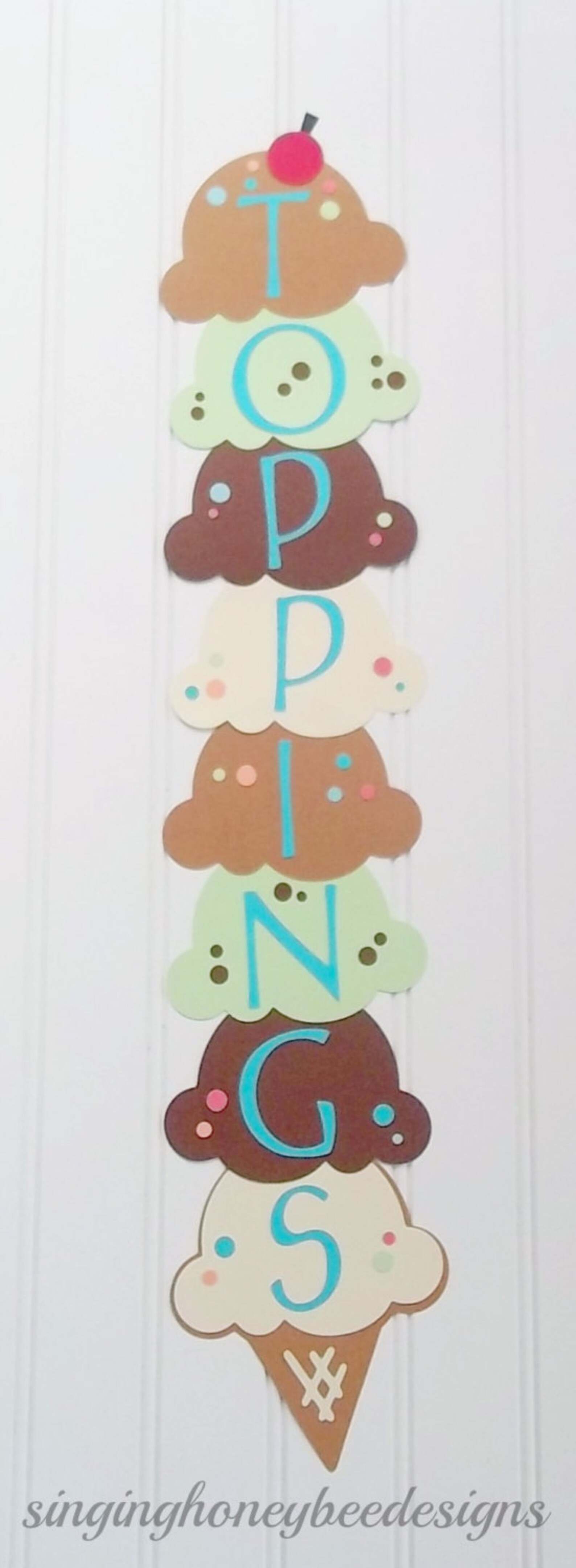 Ice cream banner ice cream party ice cream social ice cream | Etsy