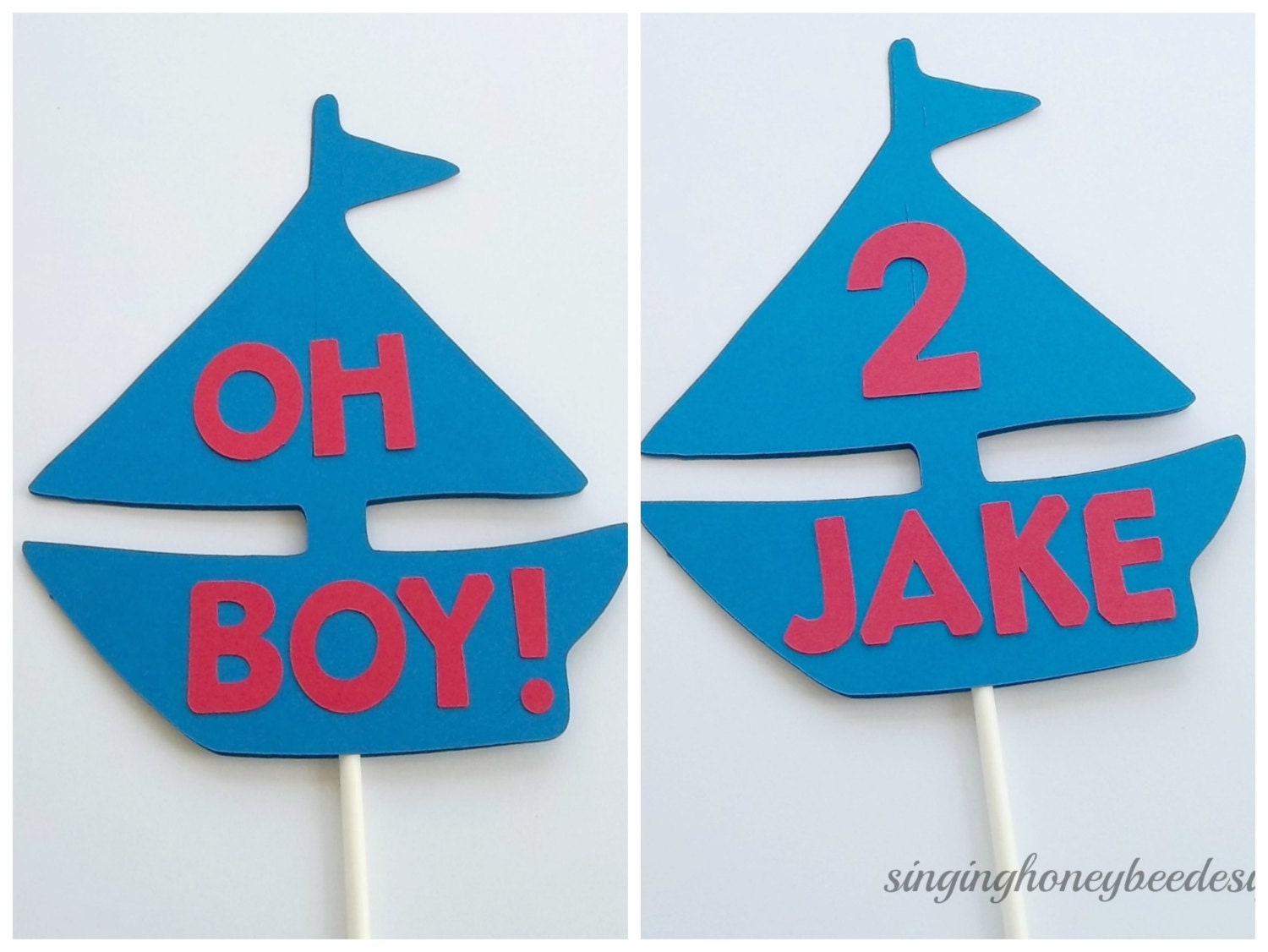 Nautical cake toppers Nautical baby shower Nautical | Etsy