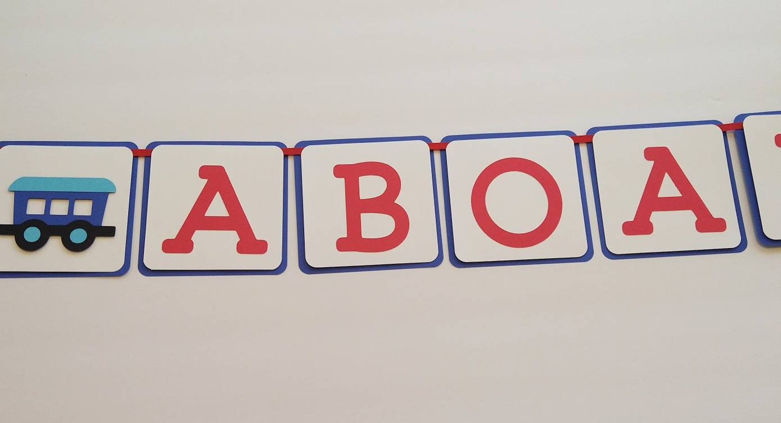 All Aboard Train Banner Train Birthday Party Banner Train - Etsy