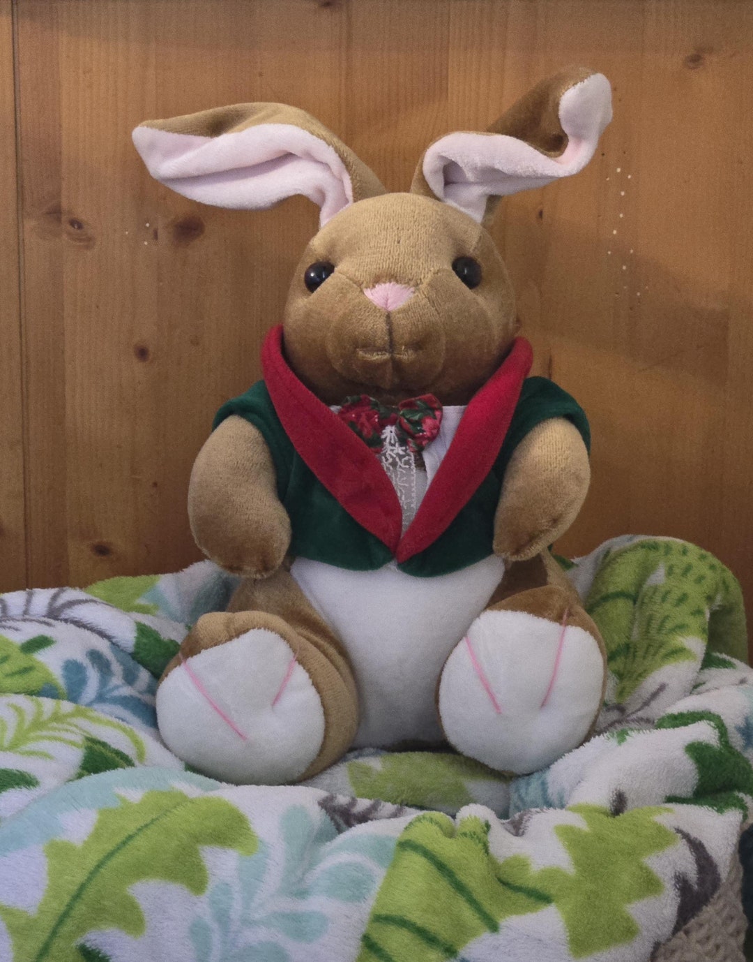 Velveteen Rabbit Plush Vintage Christmas - Etsy