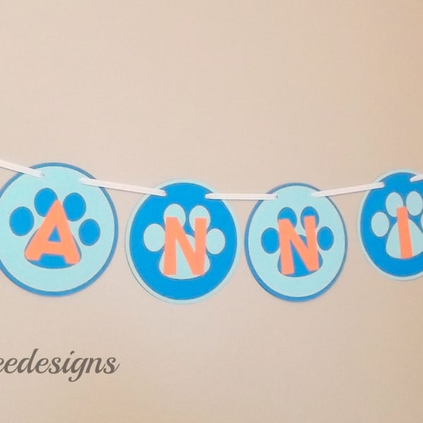 Paw Print Banner - Etsy UK