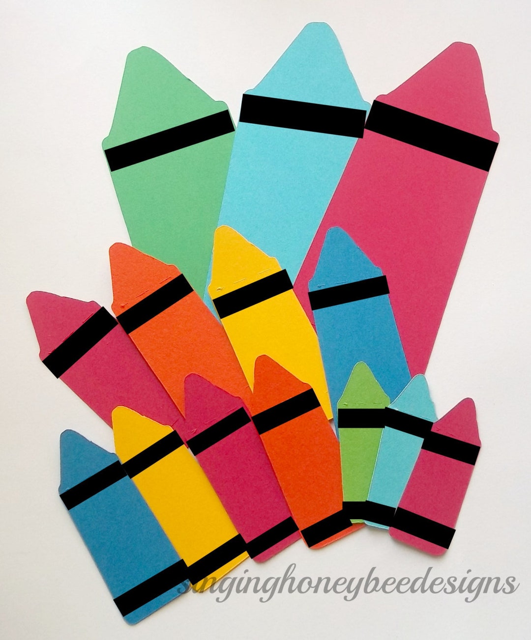 Color Crayon Diecuts, Color Crayon Party Decor, Art Party Decor, Color ...