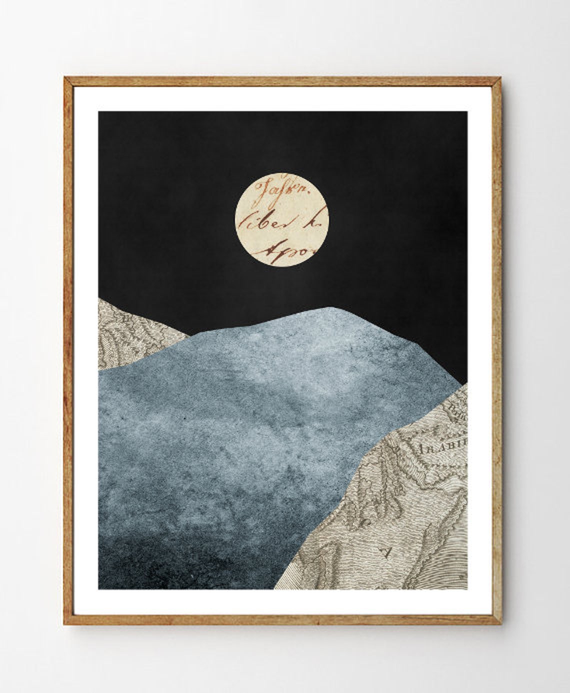 Winter Solstice Surreal Landscape Painting Mountain Art - Etsy