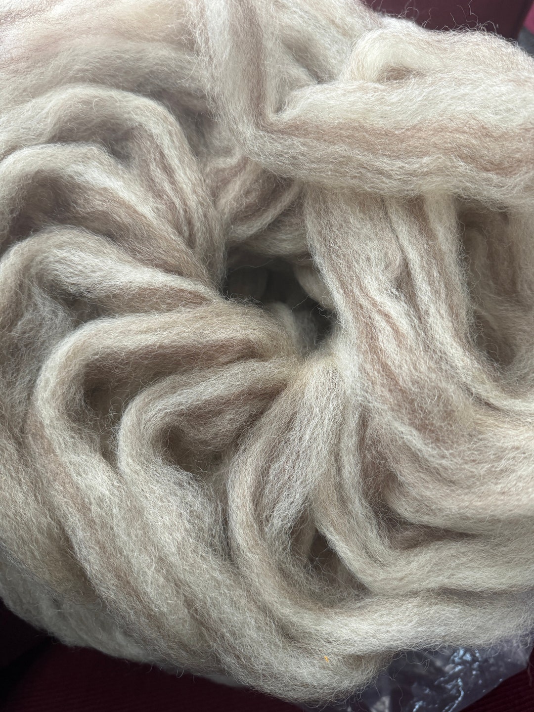 Wool Roving, Romney, Pindrafted 4 Oz. Tri Color, Natural Shades - Etsy