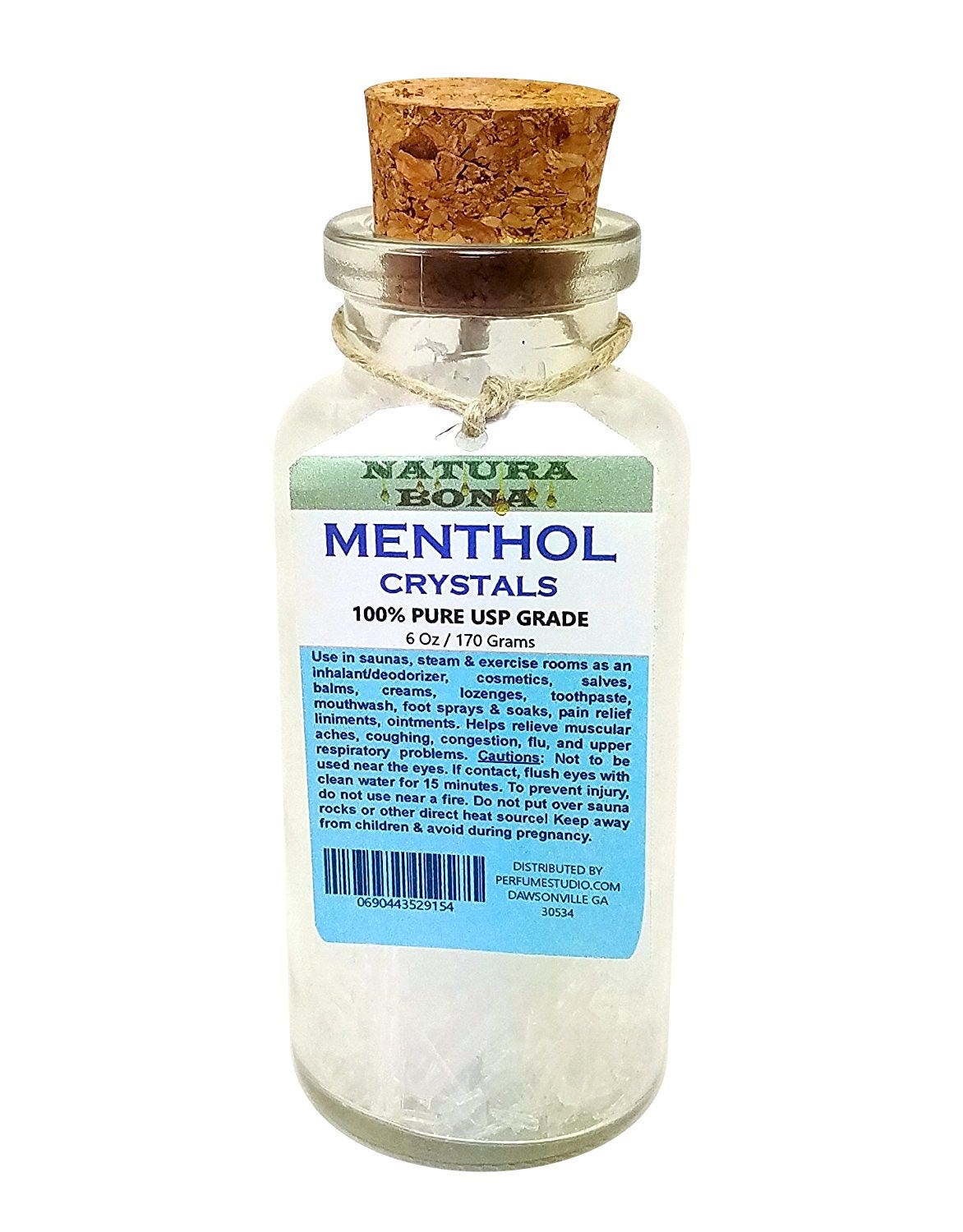 Natura Bona 100% Pure USP Grade Menthol Crystals. 6 Oz Bottle. - Etsy