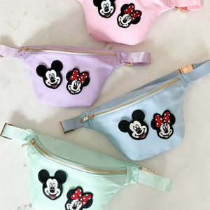 Mickey Minnie Colored Fanny Pack Bag and Patch Included Multiple Colors ...