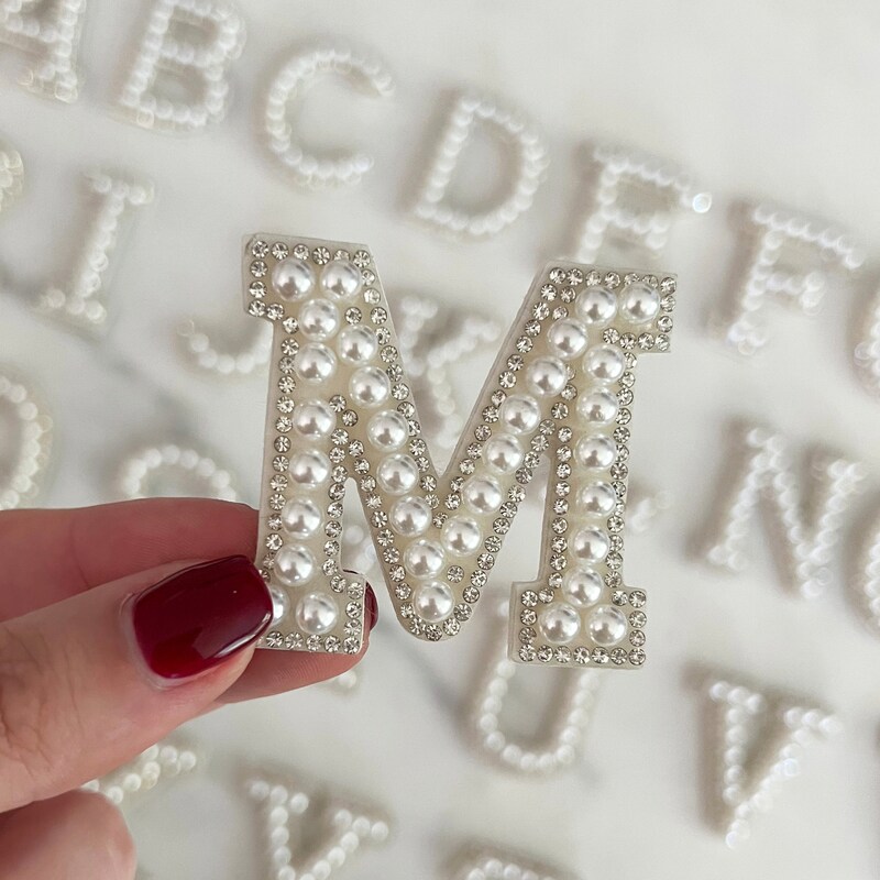 Pearl Iron on Letters - Etsy