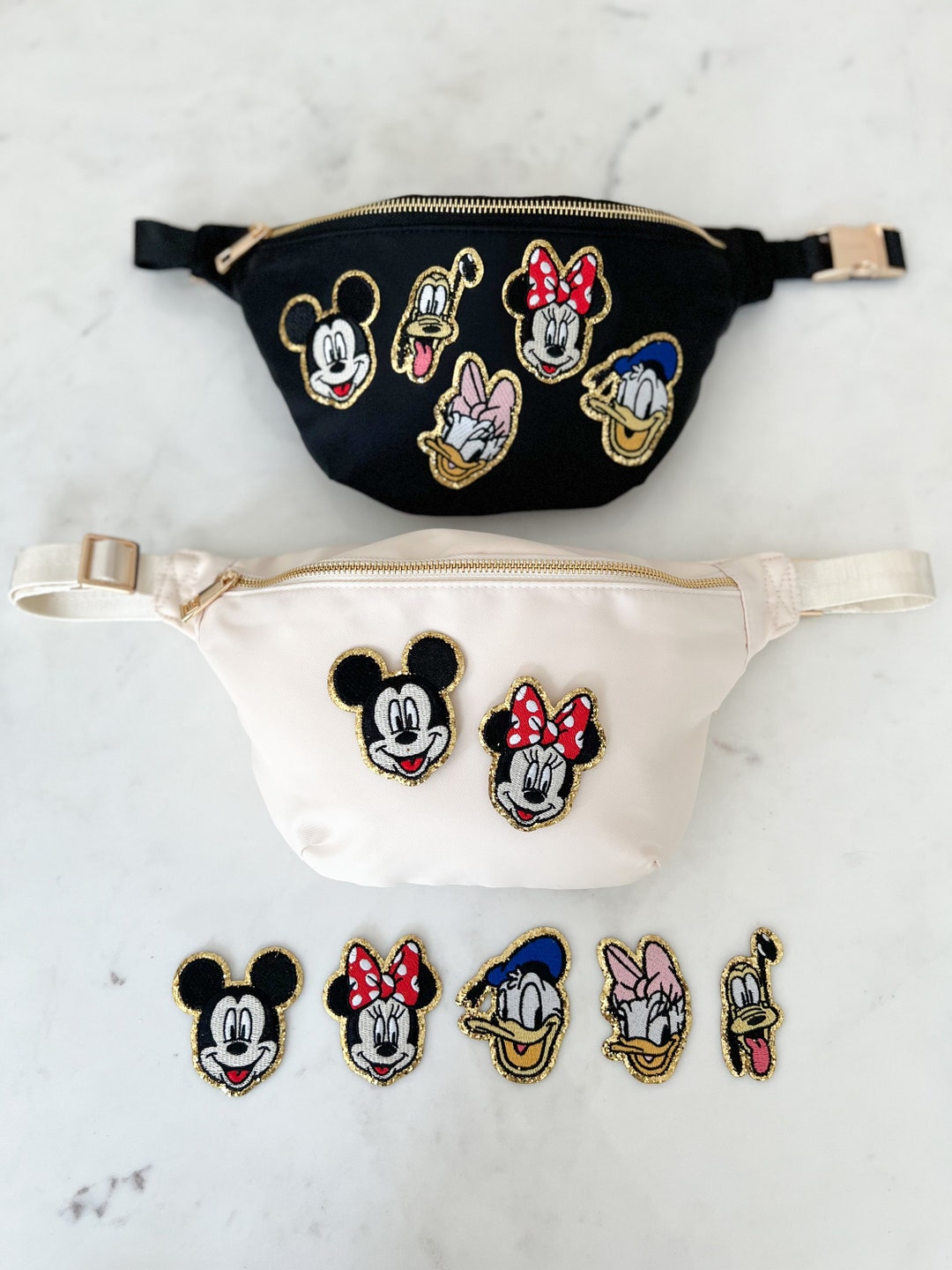 Mouse Inspired Fanny Pack // Theme Park Fanny Pack // Patches Are SEWN ...