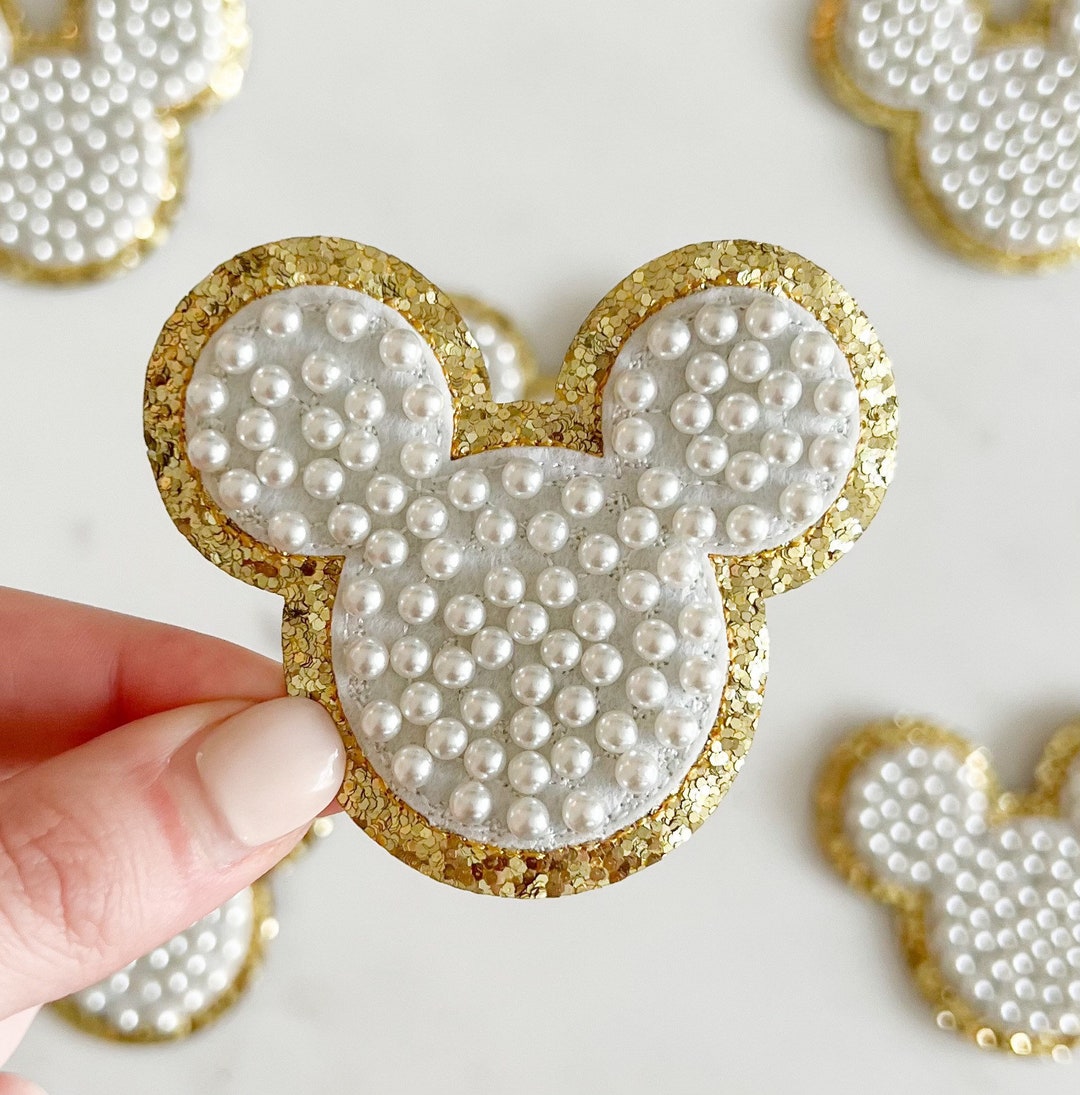 Mouse Pearl Patch // Iron On - Etsy