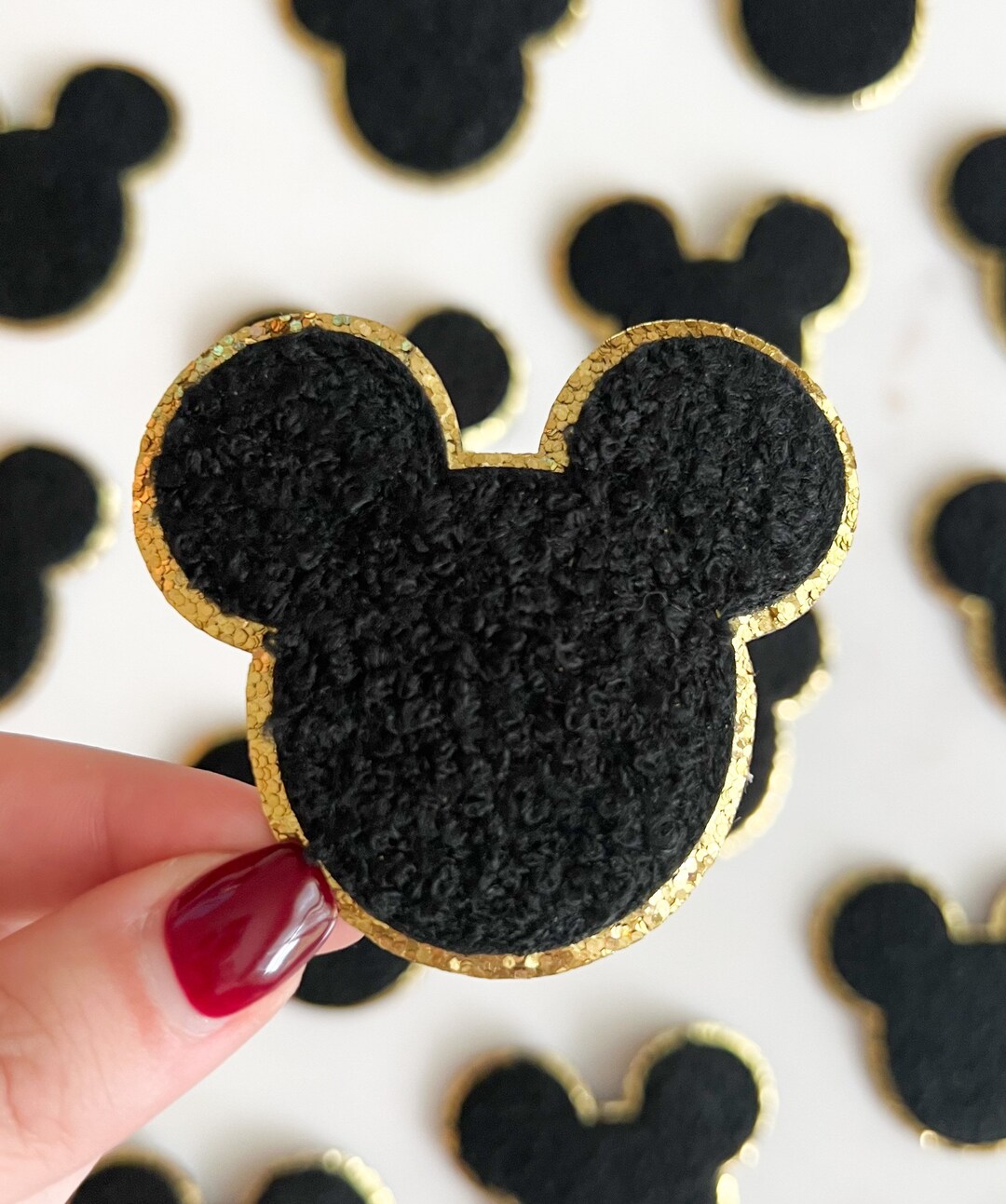Black Mouse Patch - Iron On - Etsy