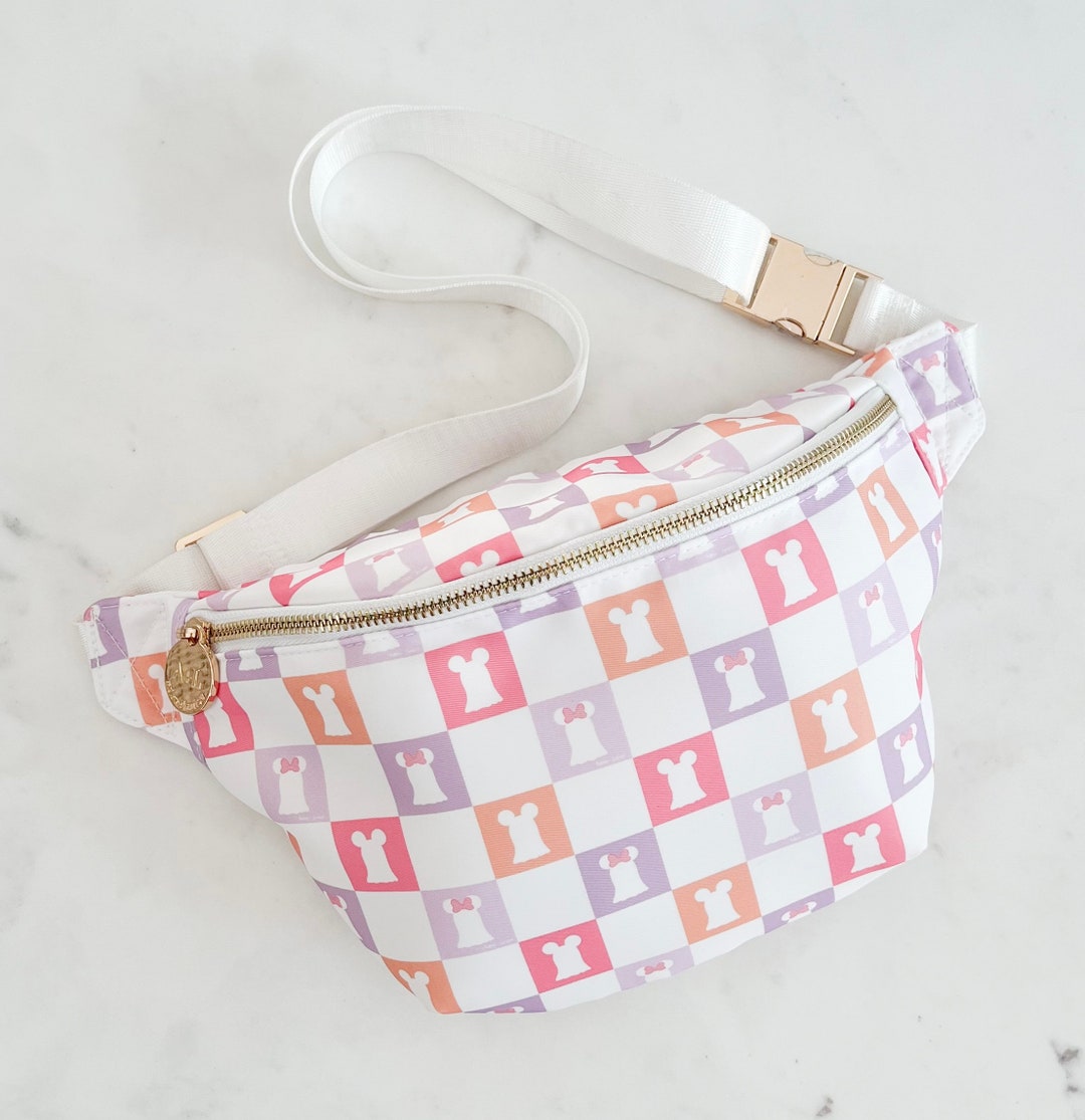Halloween Checkered Ghost Fanny Pack // Theme Park Halloween Fanny Pack ...