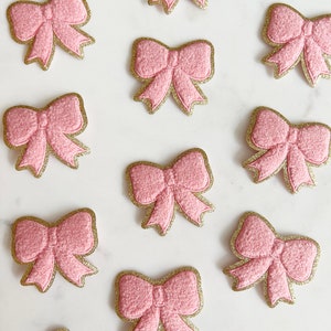 PINK Bow Patch - Iron On- Ready to Ship - Etsy