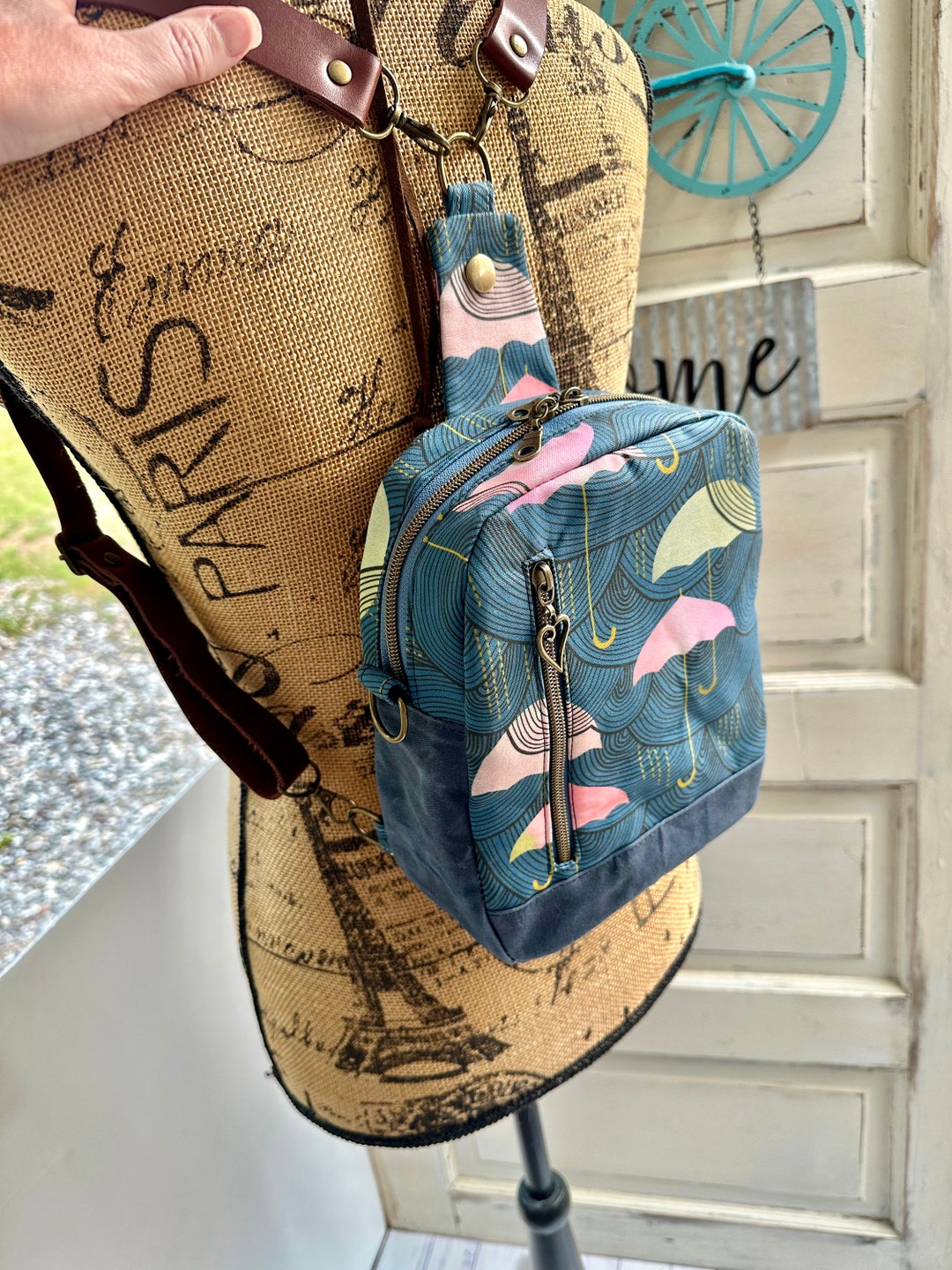 Pebble Sling, Mini Backpack, Preorder, Umbrella Fabric - Etsy