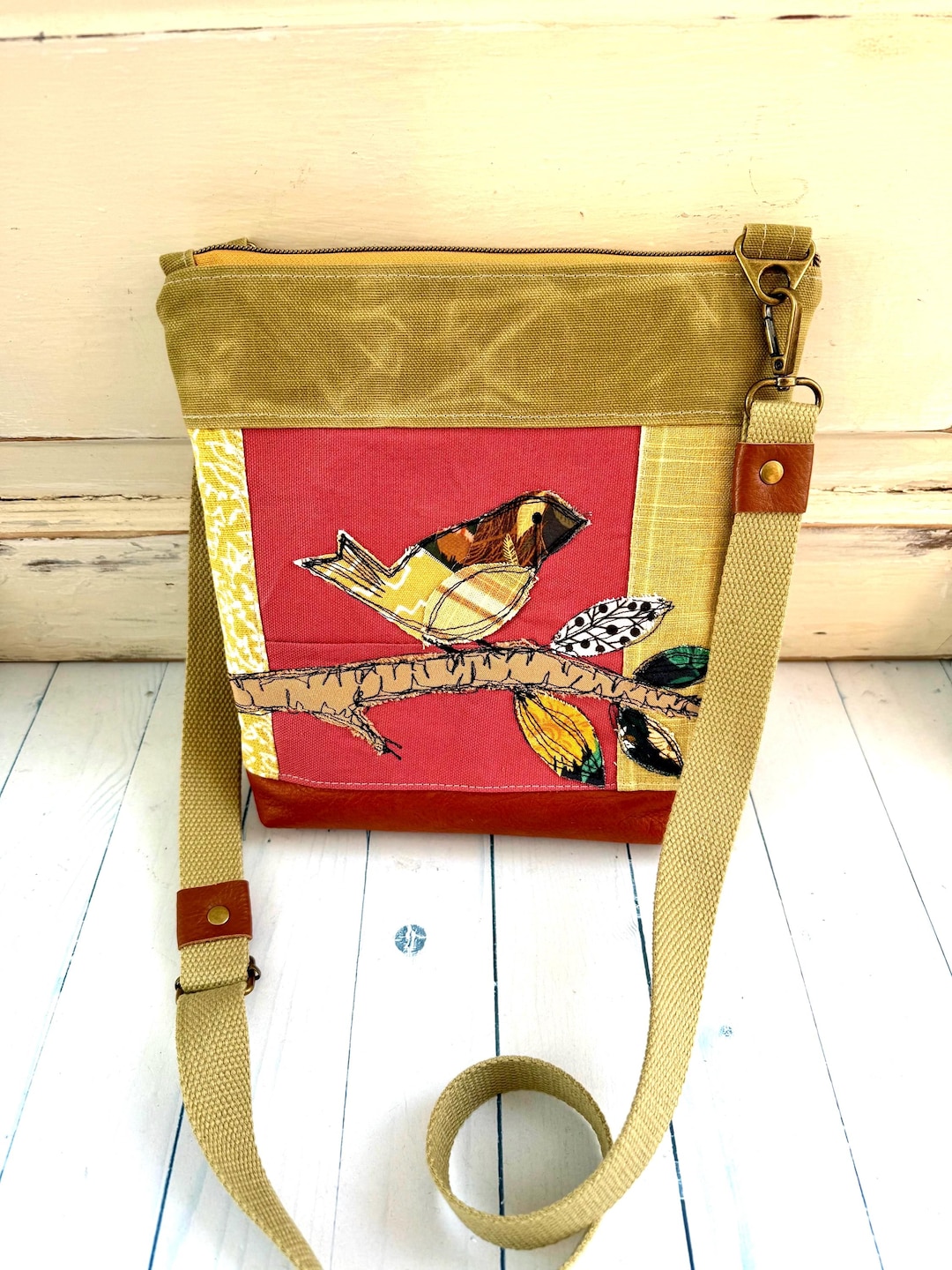 Machine Embroidery Crossbody Bag - Etsy