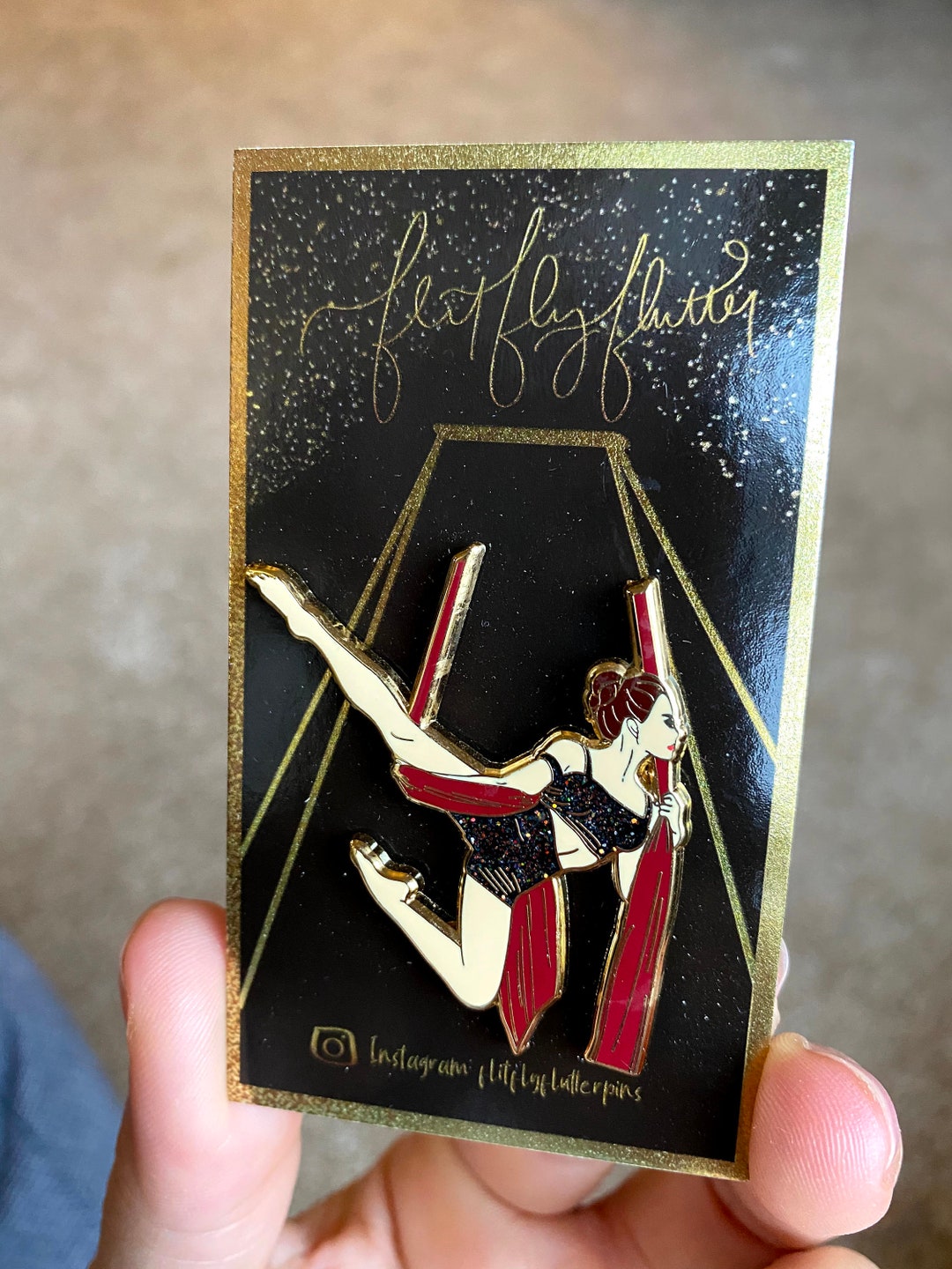 Aerial Silks Hard Enamel Pin - Etsy