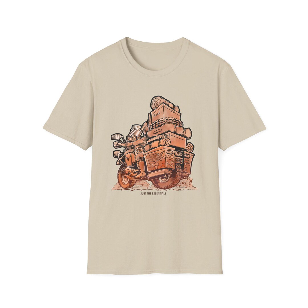 BMW GS Motorcycle T-shirt, Overloaded Biker Tee, Adventure Ready - Etsy