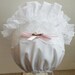 Heirloom Frilly White Lace Bonnet for Baby Girl's. - Etsy