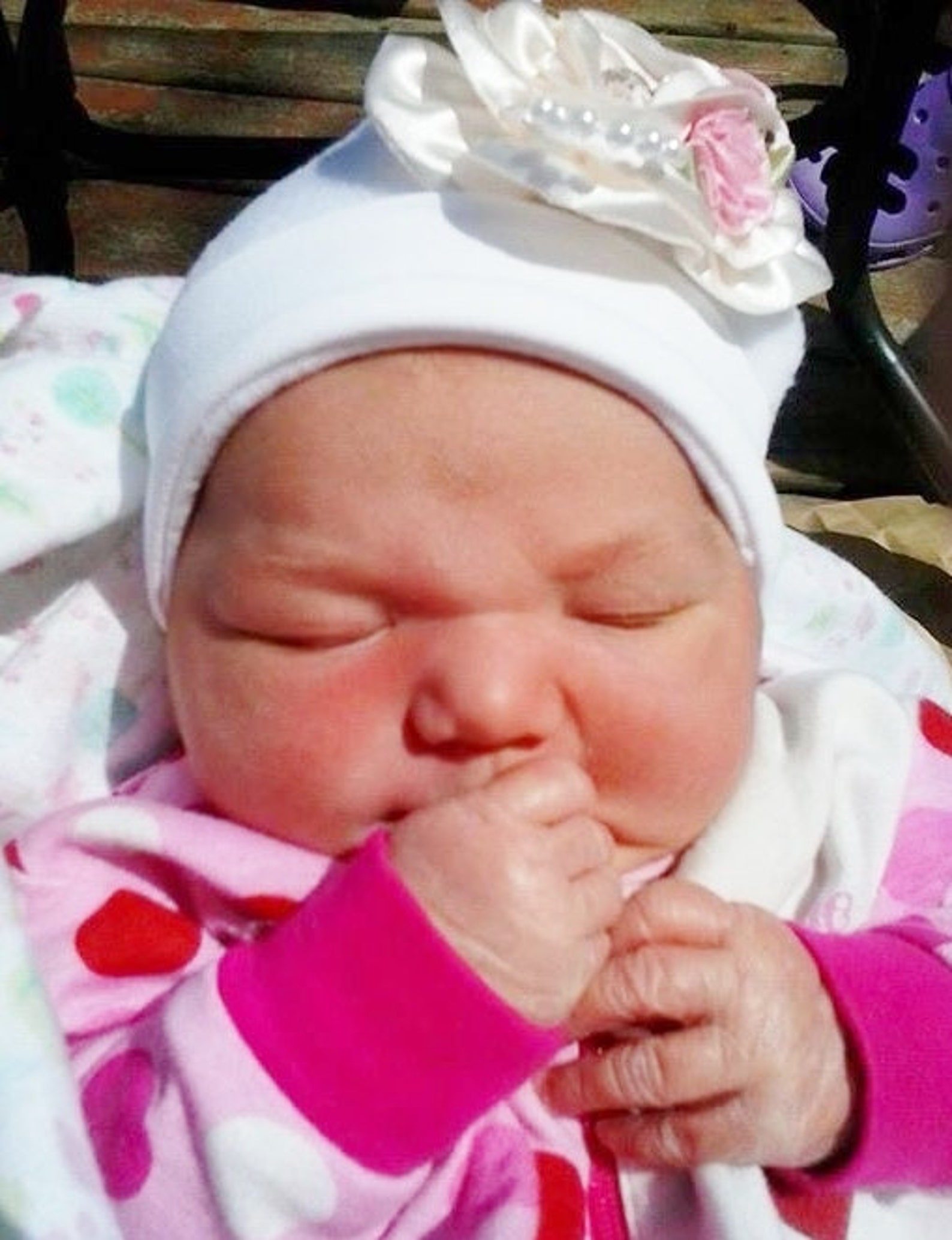 Fancy Baby Hat With Beautiful Large Satin Vintage Style Flower Accent ...