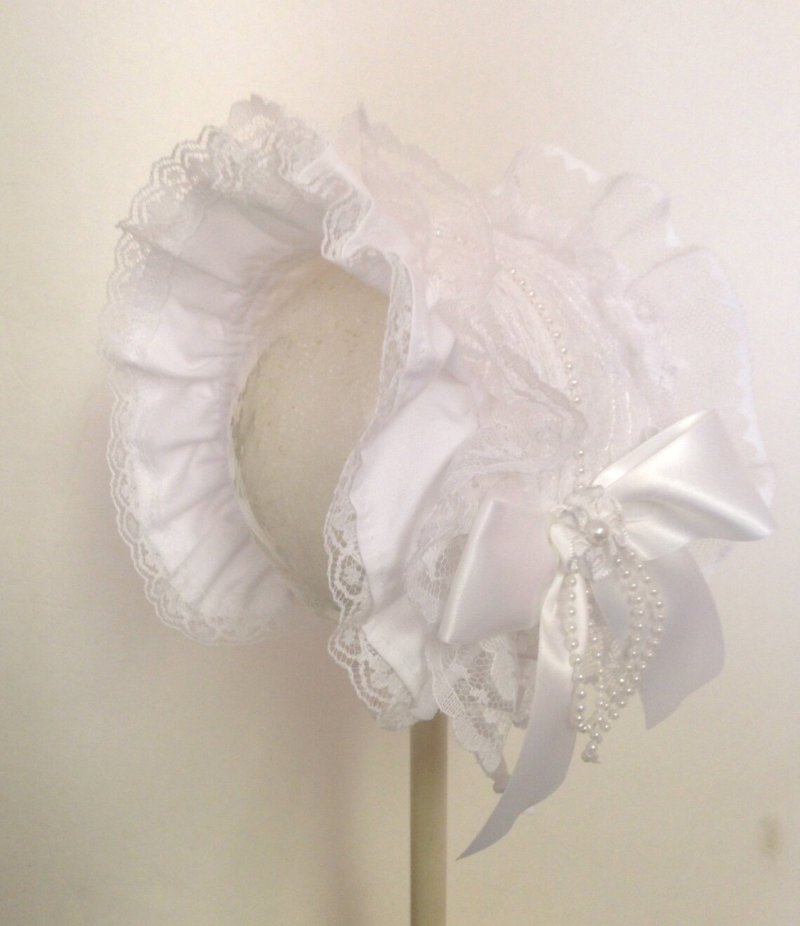 Frilly Bonnet Style Headband, Half Bonnet Frilly Lacy - Etsy Canada