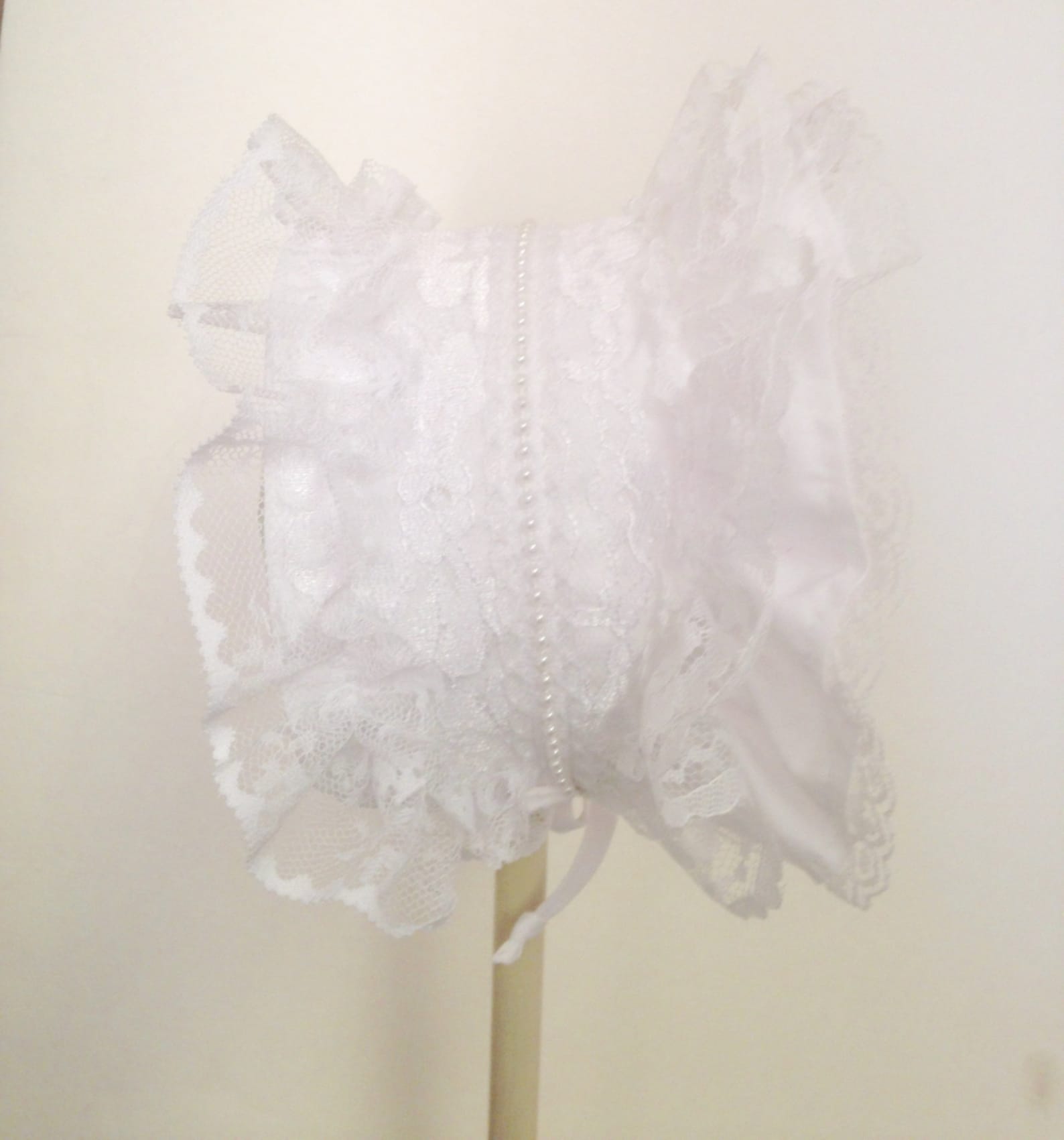 Frilly Bonnet Style Headband, Half Bonnet Frilly Lacy - Etsy Canada