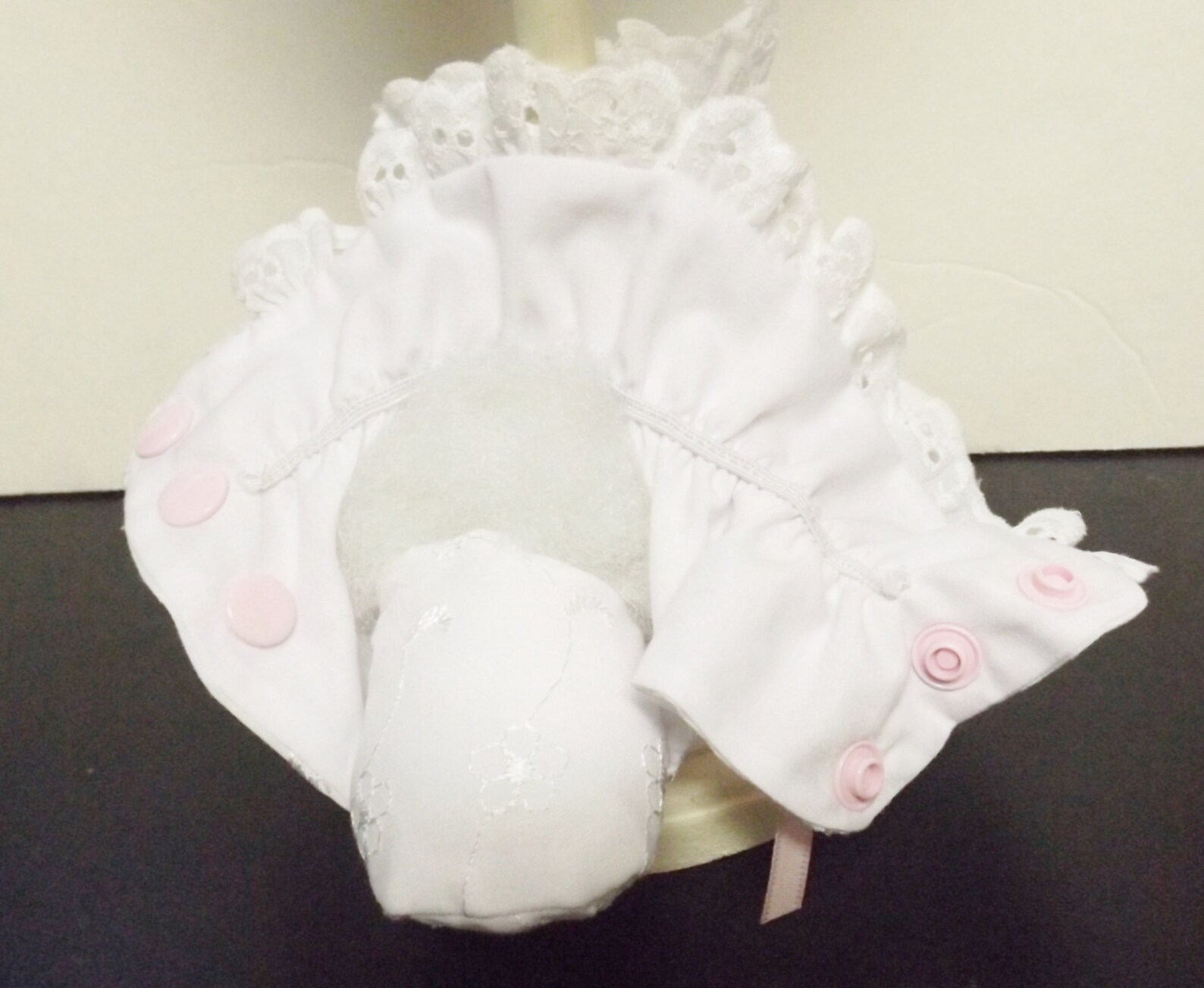 Beautiful Frilly Eyelet Lace Bonnet and Boots Set. Every Baby Girl Has ...