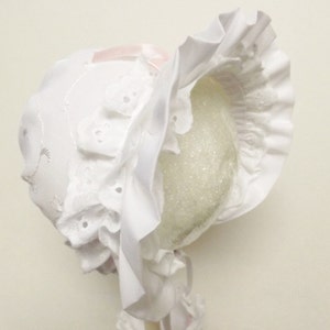 Beautiful Frilly Eyelet Lace Bonnet and Boots Set. Every Baby Girl Has ...