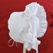 Heirloom Frilly Eyelet Lace Bonnet - Etsy