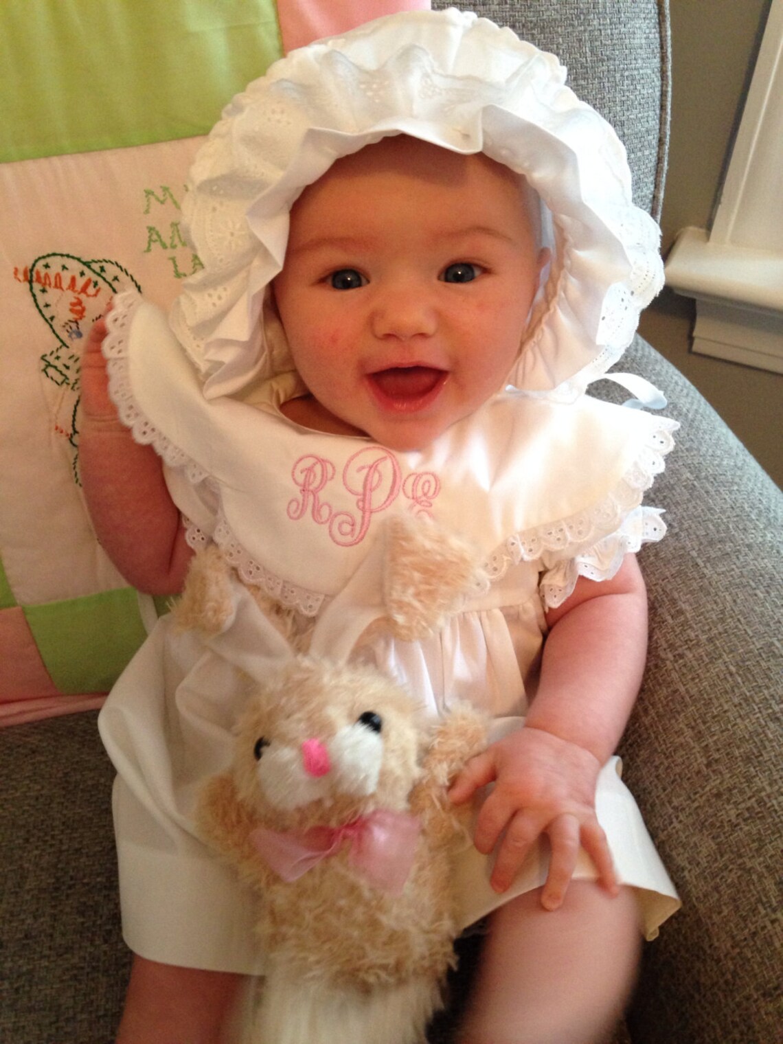 Heirloom Frilly Eyelet Lace Bonnet - Etsy