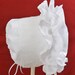 Heirloom Frilly Eyelet Lace Bonnet - Etsy