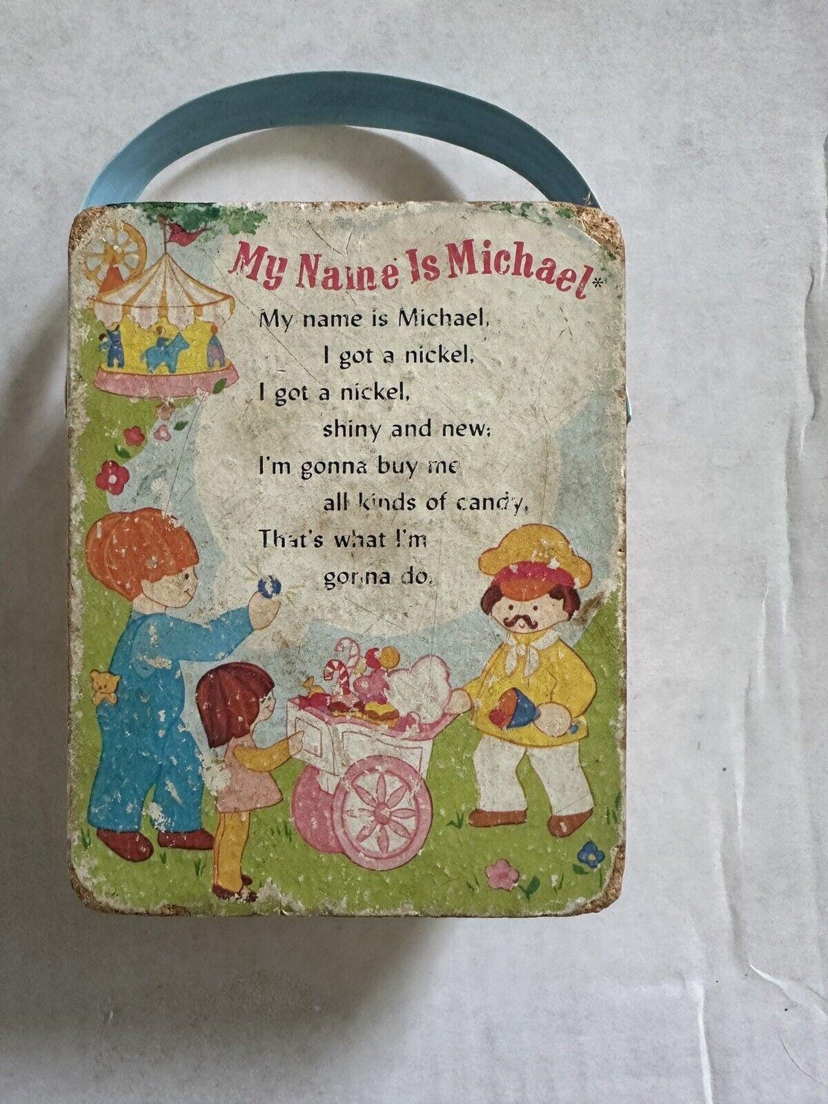 FISHER PRICE POCKET Radio My Name is Michael Toy Music Box tested ...