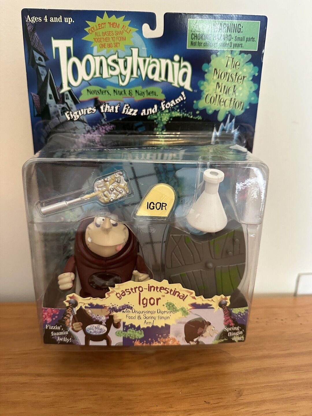 Toonsylvania Gastro Intestinal Igor 4" Action Figure Monster 1998 Nib ...