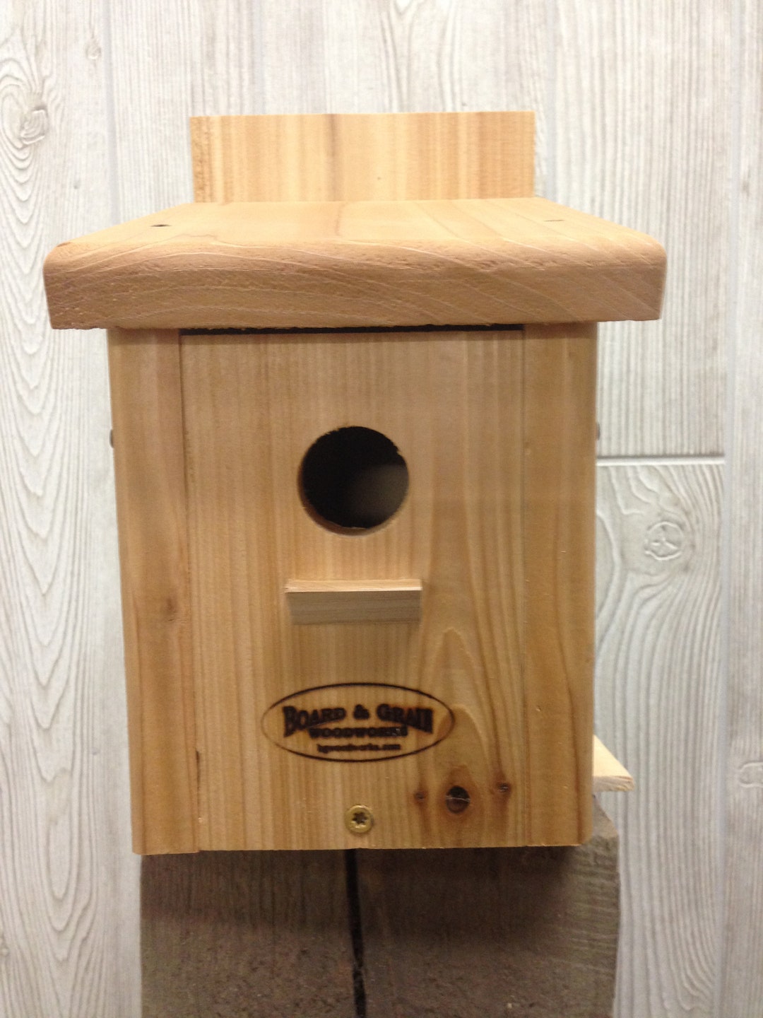 Chickadee & Nuthatch Nest Box Bird House - Etsy