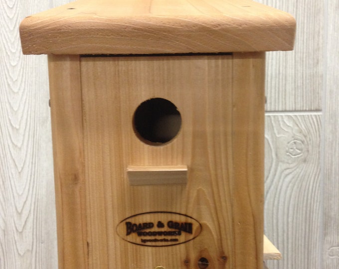 Chickadee & Nuthatch Nest Box Bird House - Etsy