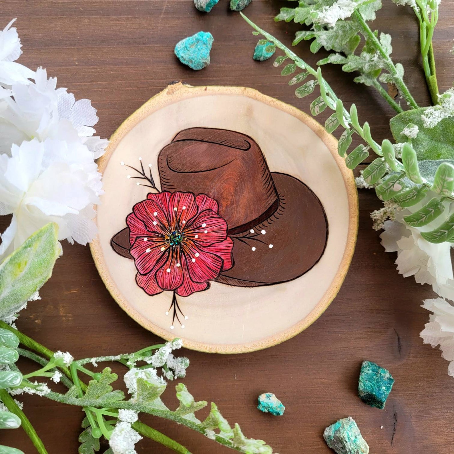 Cowboy Hat Pyrography Wall Hanging - Etsy