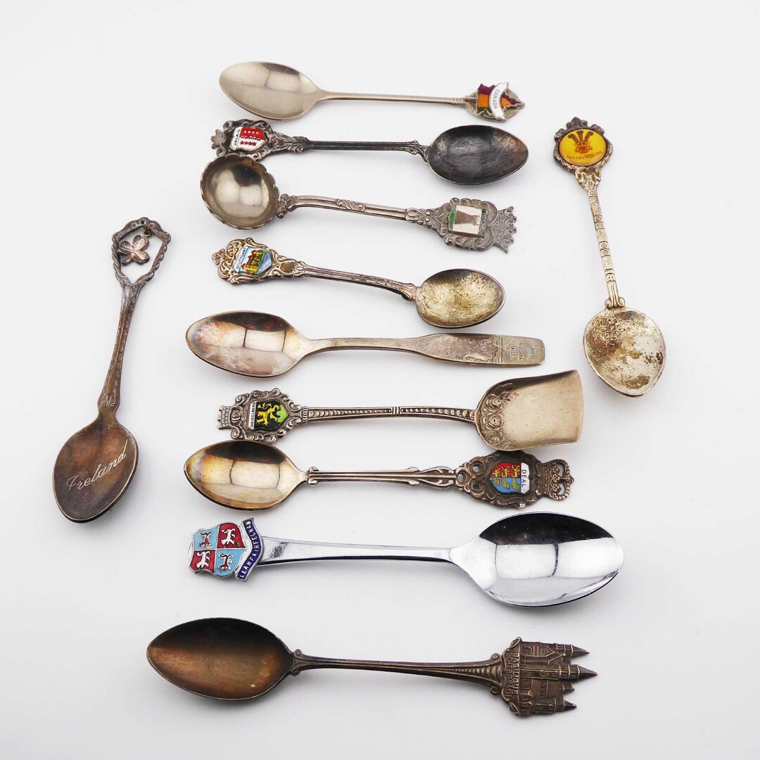 A Lovely Collection of Eleven International Crested Spoons - Etsy