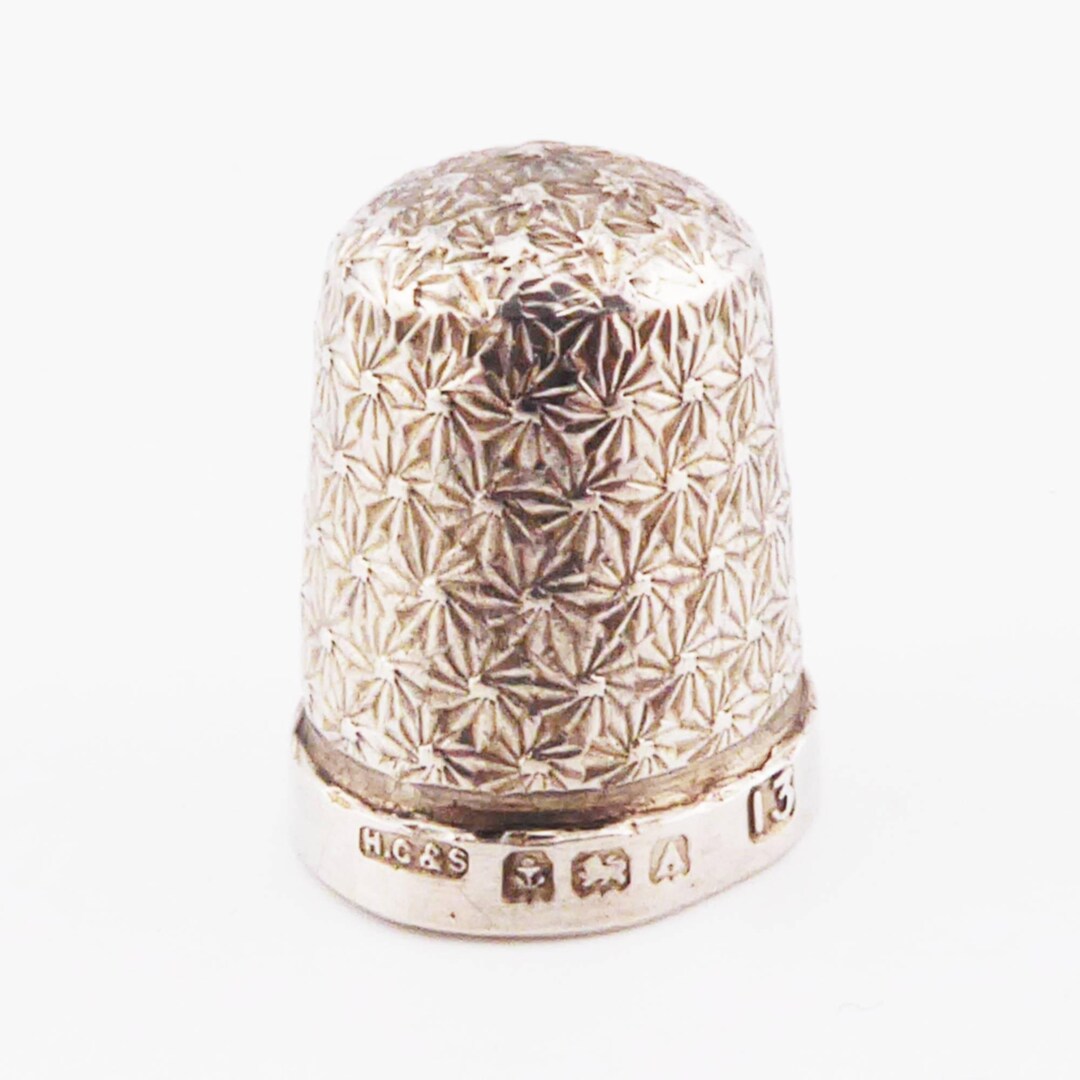 A Small Fully Hallmarked Antique Sterling Silver Thimble - Etsy