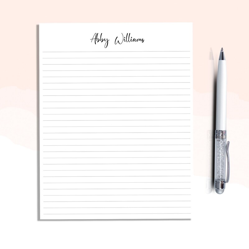 Custom Large Notepad - Etsy