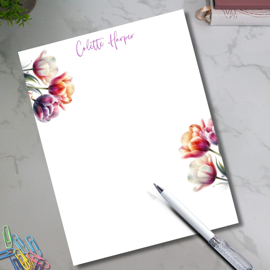 Personalized Writing Paper Stationery Paper Personal Gift Idea for ...