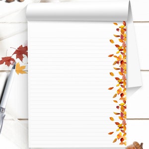 Personalized Notepads Perfect Fall Writing Pad for a To-do-list or a ...