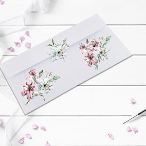 Beautiful Watercolor Lilies Flowers Unlined or Lined 8.5 X 11 - Etsy