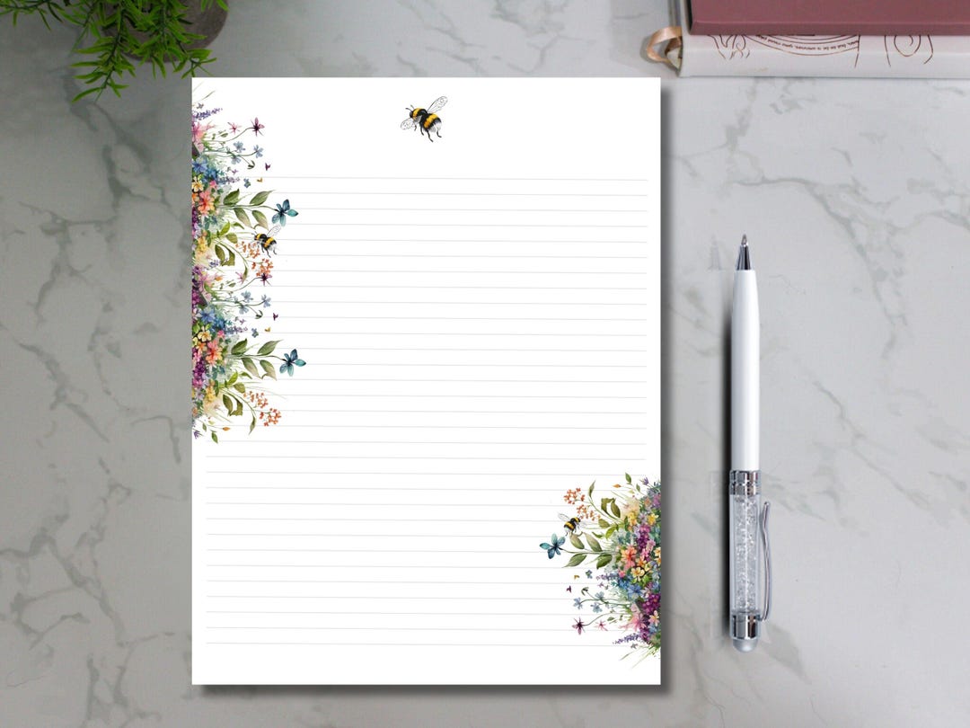 Cute Notepad Pretty Letter Writing Paper Perfect to Give as a Gift to ...