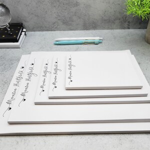 Personalized Notepad | Choose Different Fonts for Women's & Men's ...