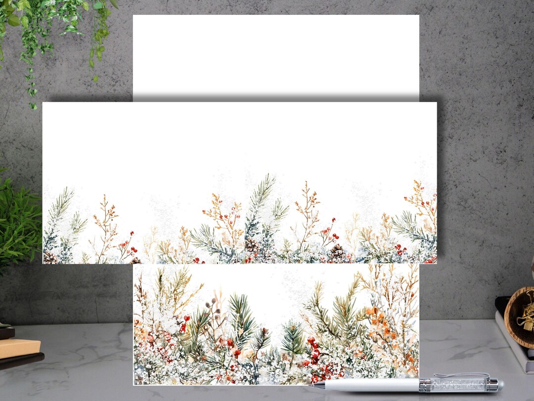 Large Notepad and Envelope Set Personalized Writing Set a Perfect ...