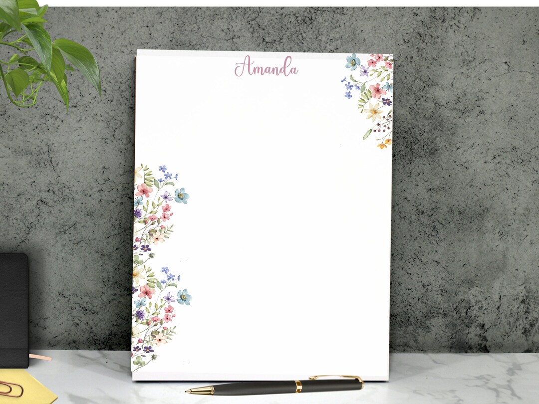 Personalized Stationery Paper Gift for Mom This Pretty Writing Paper ...