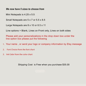 Letter Writing Paper Large Notepad 3 Different Sizes With 3 Line ...