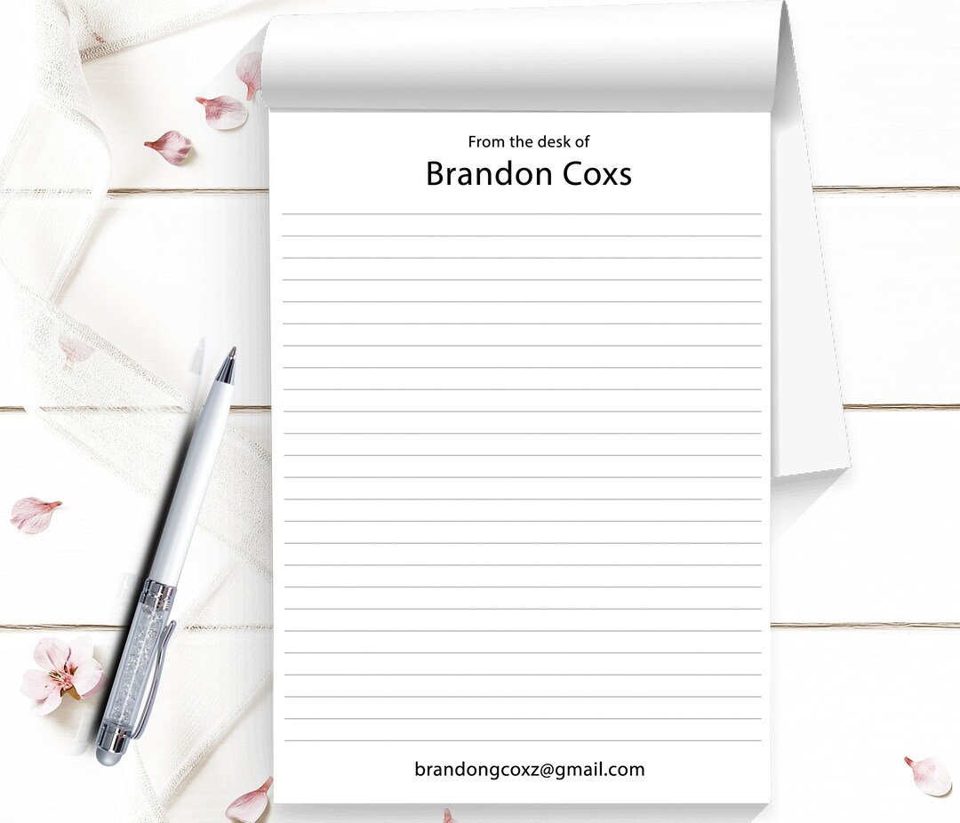 Professional Personalized Notepad With Business Logo Makes a - Etsy
