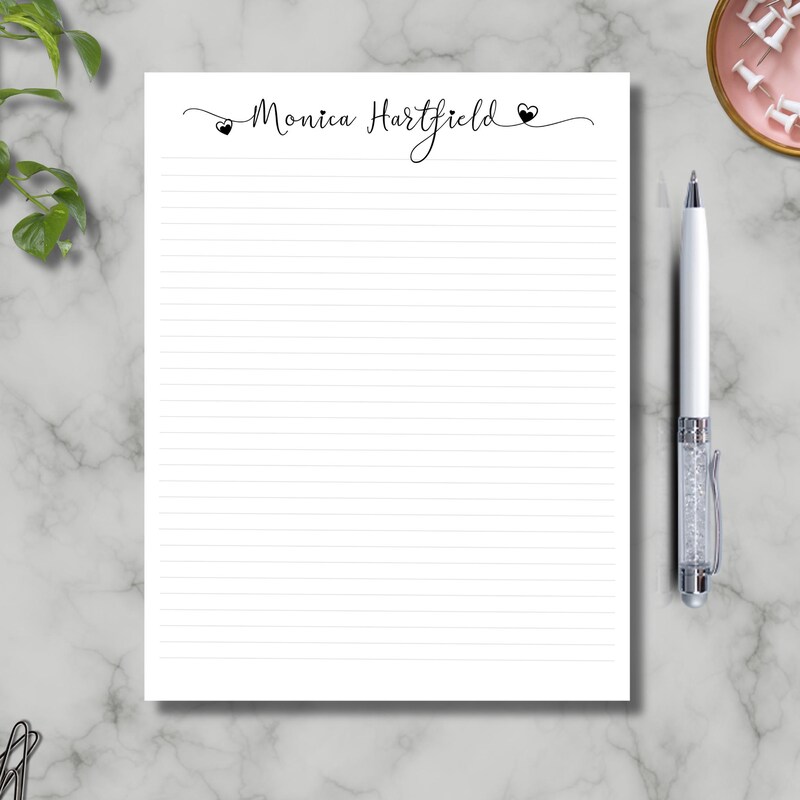 Personalized Tear off Note Pad - Etsy