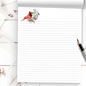 Pretty Personalized Winter Notepad Holiday Writing Paper Makes a Pretty ...