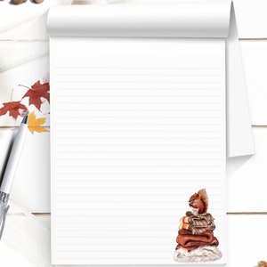 Cozy Fall Notepad Custom Stationery for Writing Out Your To-do List or ...